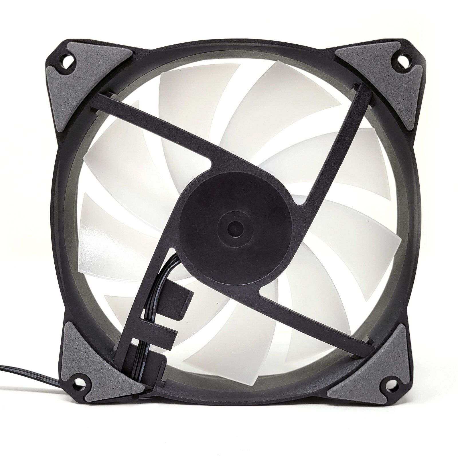 120mm Computer Case Fan Rainbow LED, 3pin + Molex, PC Cooling, RGB ...