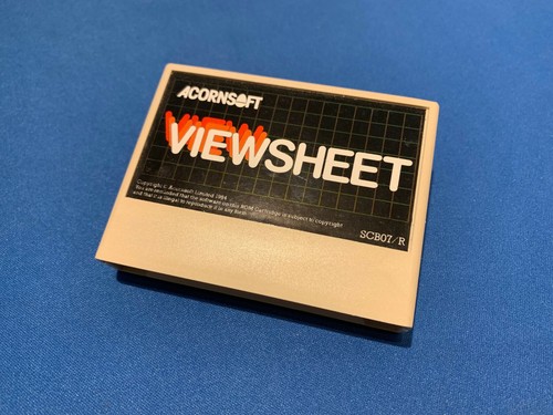 VIEWSHEET ROM Cartridge for Acorn Electron Computer software Acornsoft ...
