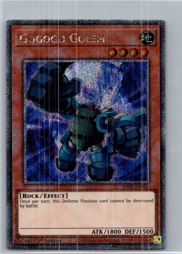 Yugioh Gogogo Golem RA04-EN152 1st Edition Platinum Secret Rare NM | eBay