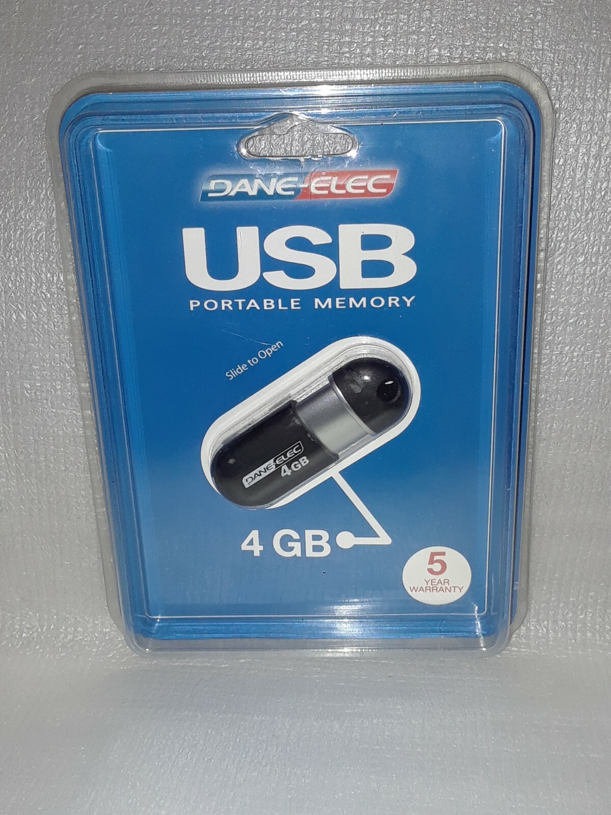 Dane Elec 4GB USB Portable Memory Thumb Drive Slide to Open NIP | eBay