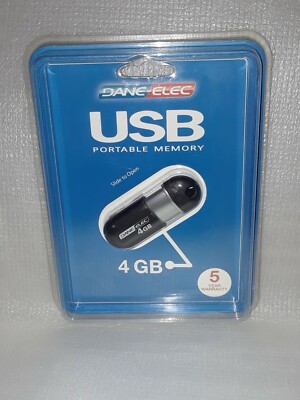 Dane Elec 4GB USB Portable Memory Thumb Drive Slide to Open NIP | eBay