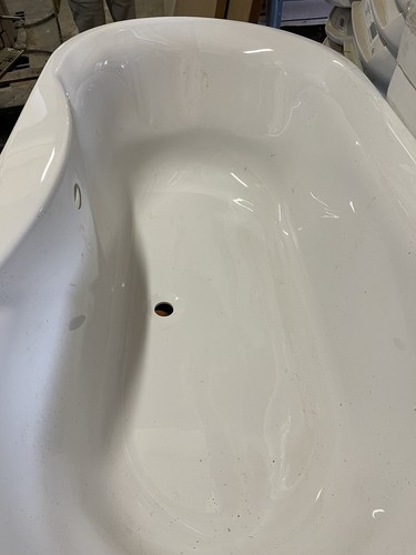 Bath 1800mm x 900mm White Acrylic Double Ended Oval Inset Bath ...