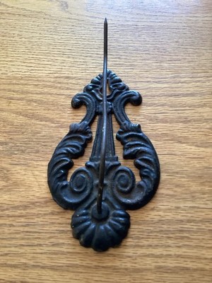 Vtg Black Cast Iron Wall Mounted Receipt Spike 6” | eBay