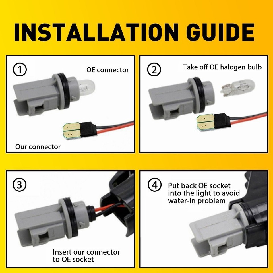 For 2001-14 Chevy Silverado GMC Dually Sierra Smoke Fender Bed LED ...