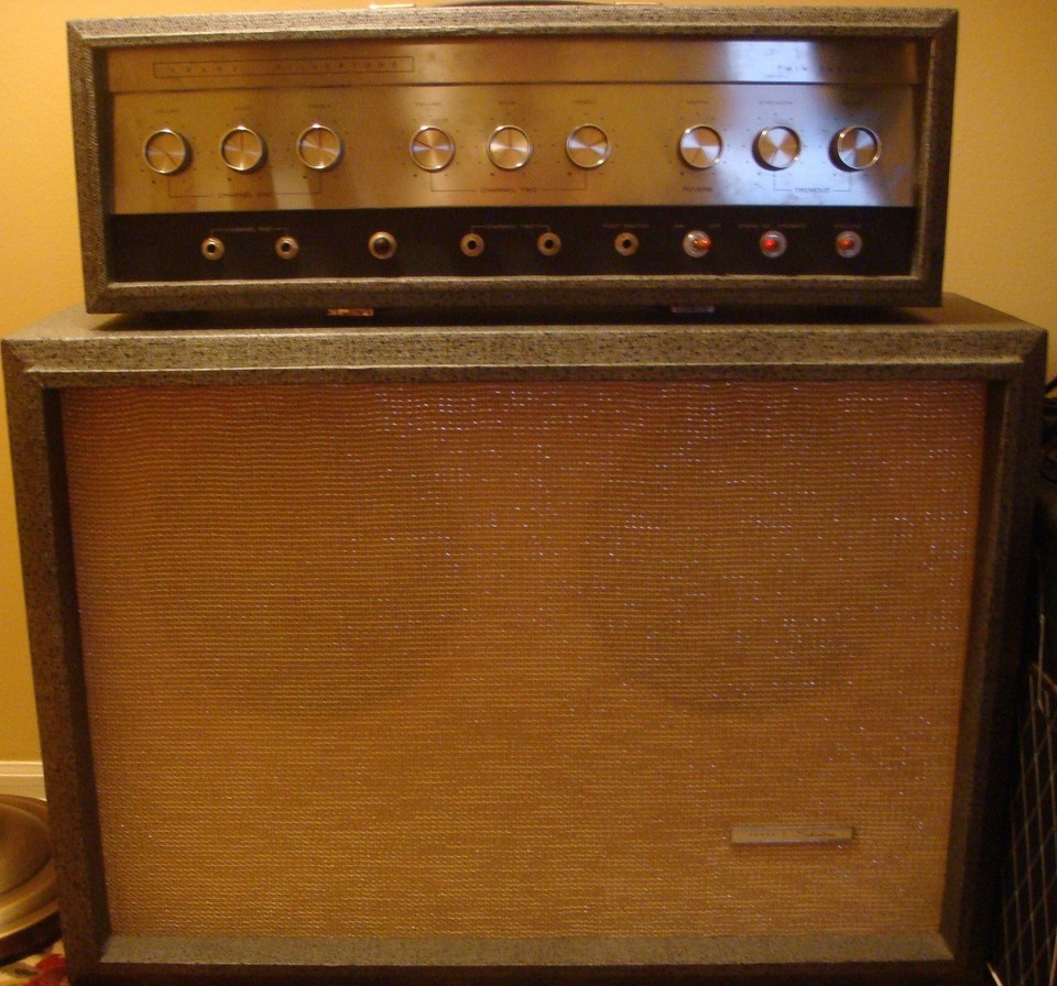 Sears Silvertone 1484 Tube Guitar Amplifier 2x12 Jack White Stripes ...