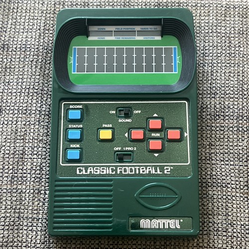 MATTEL 2002 CLASSIC FOOTBALL 2 Works! Retro Electronic Football ...