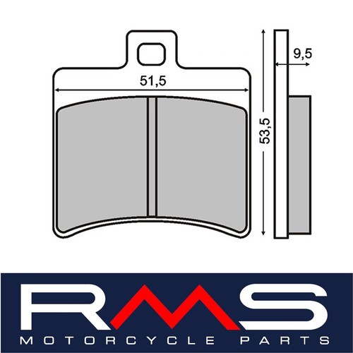 Bremsbeläge Hinten Ksr Motorrad By Generic Code S 125 2013 4T RMS ...