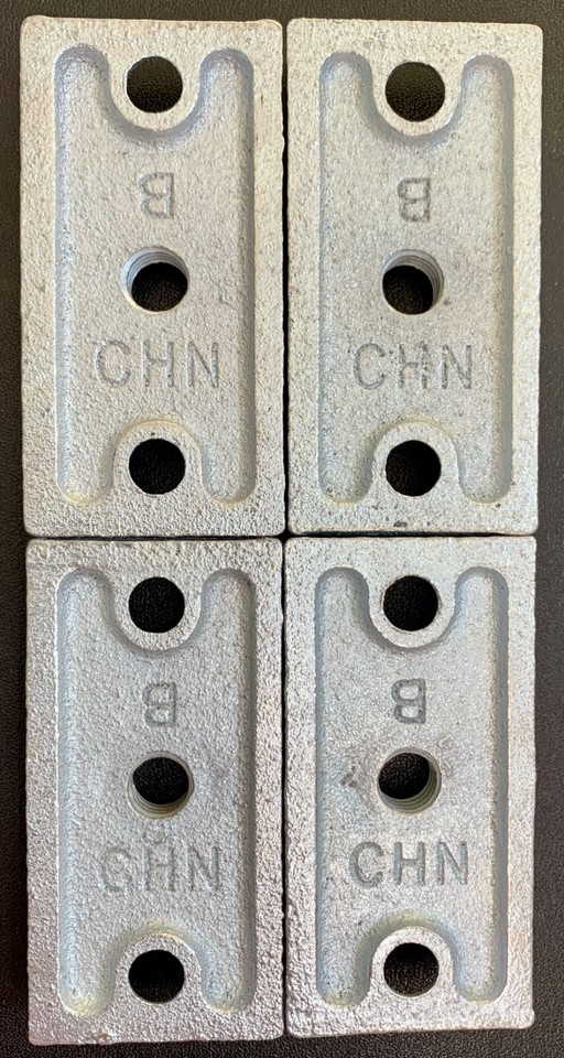 4 x Highcraft 3/'8"in Galvanized Iron Threaded Rod Hanger Plates (New ...
