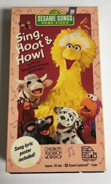 Sesame Street Sing Hoot and Howl VHS Video Tape Big Bird Animal Songs ...