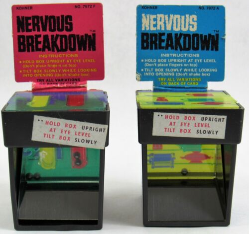 1968 Nervous Breakdown Game Lot Kohner Bros. With Game Card Vintage ...