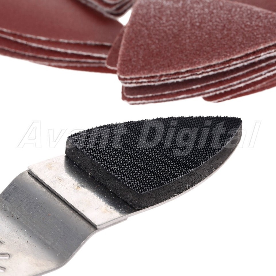 25Pcs 60-240# Sanding Paper for Oscillating Multi-Tool with Finger ...