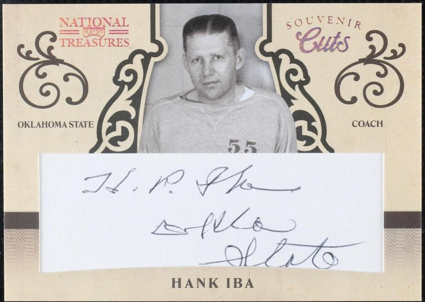 2009-10 Playoff National Treasures - Souvenir Cuts Hank Iba #4 /10 (AU ...
