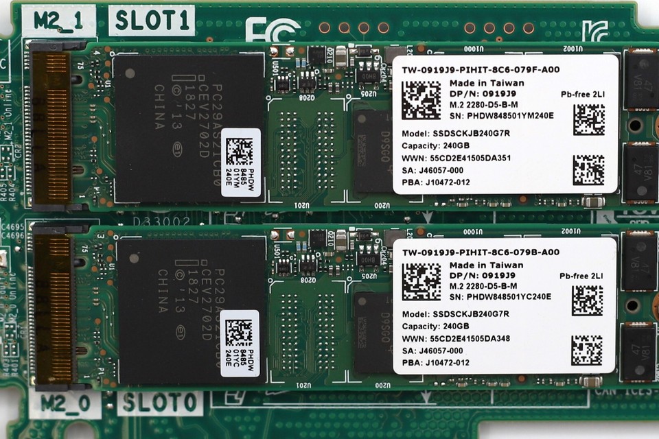 Dell Boss M.2 SSD PCIe Storage Controller Card W/2x 240GB SSD P/N ...