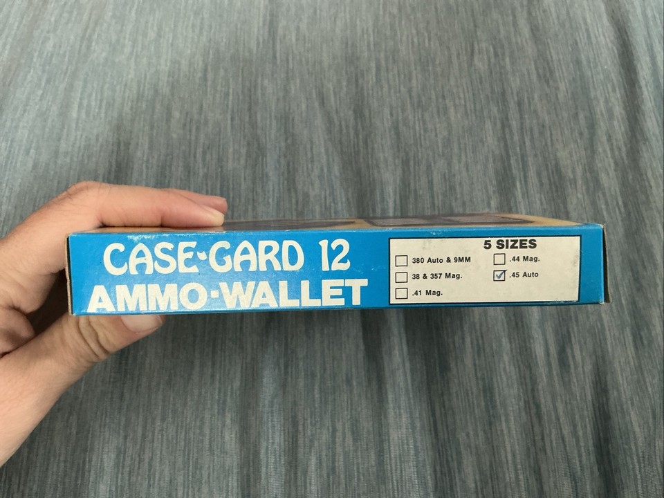 Vintage MTM Case-Gard 12 Ammo Wallet Fits 45 Auto | eBay