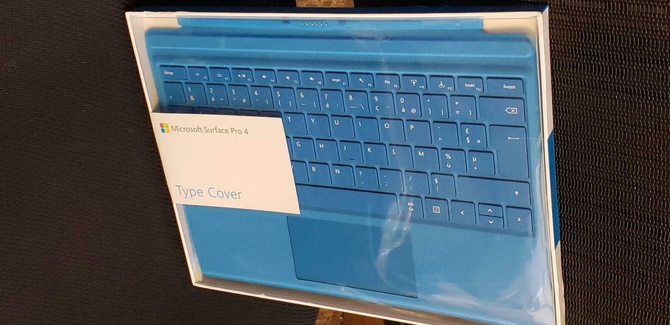 Microsoft Surface Bright Blue Type Cover Pro 4 International Layout QC7 ...
