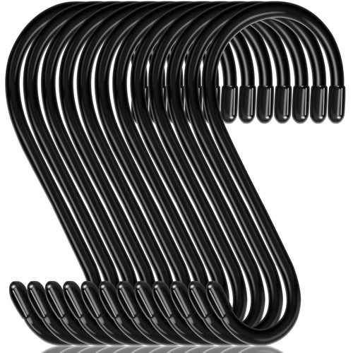 12 Pack 6 Inch S Hooks,Large S Hooks Vinyl Coated Heavy Duty S Hook for ...