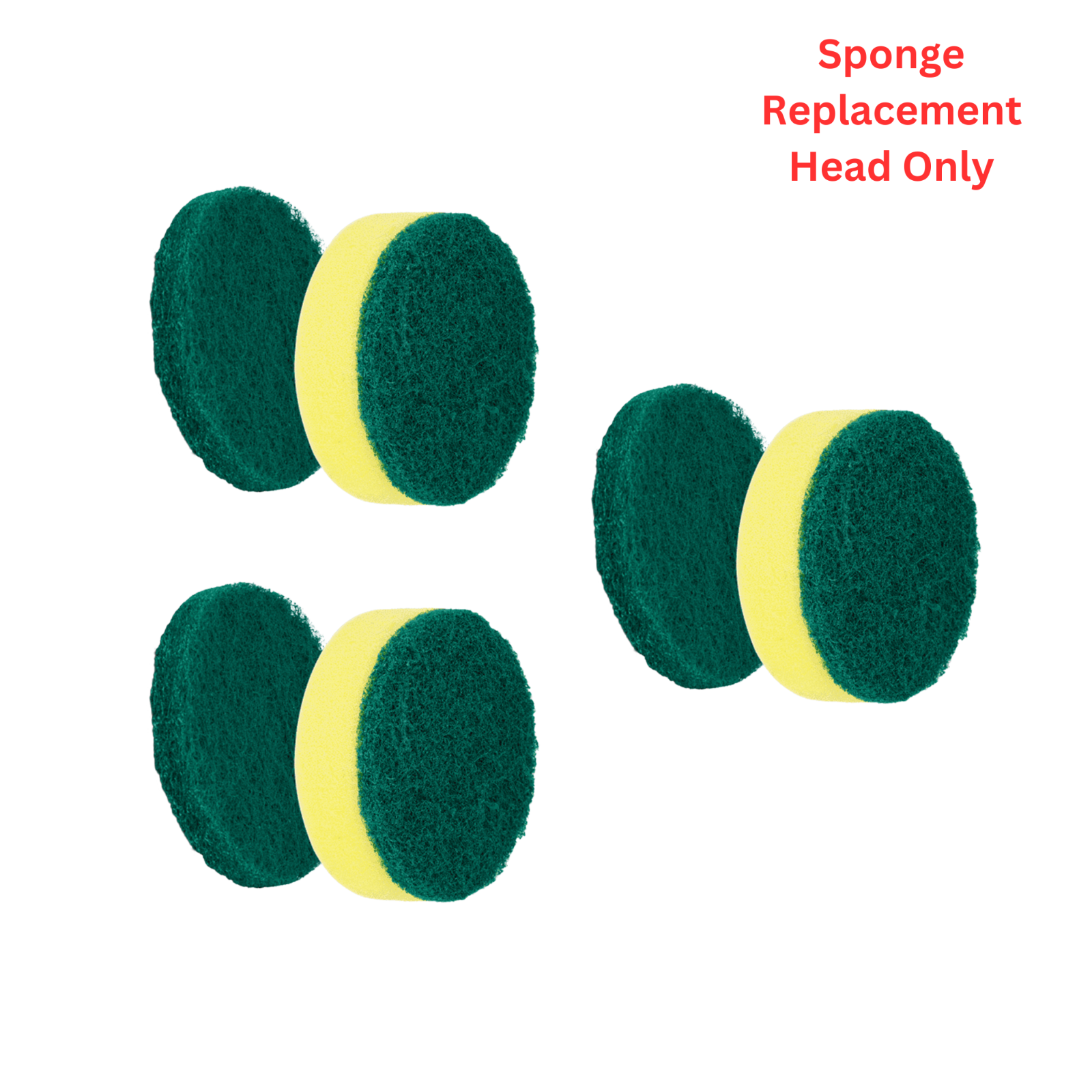 Synoshi® Replacement Heads for Electric Spin Scrubber For Bathroom ...