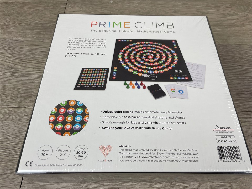 Prime Climb The Beautiful Colorful Mathematical Game Math for Love 2014 ...