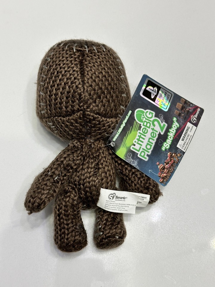 Little Big Planet 2 SACKBOY 2010 7” Plush Playstation 3 PS3 New With ...