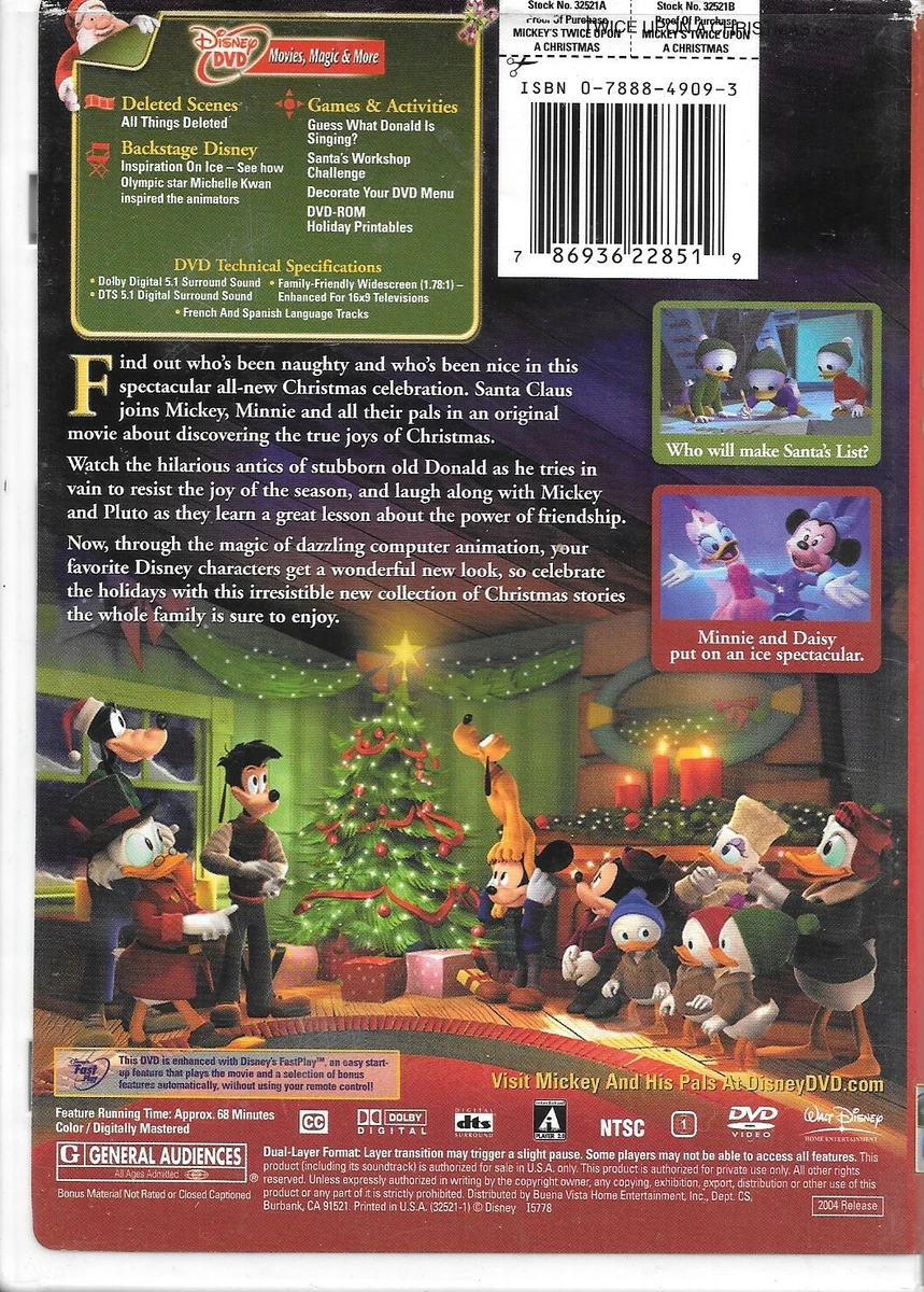 Mickeys Once Upon A Christmas Dvd Menu
