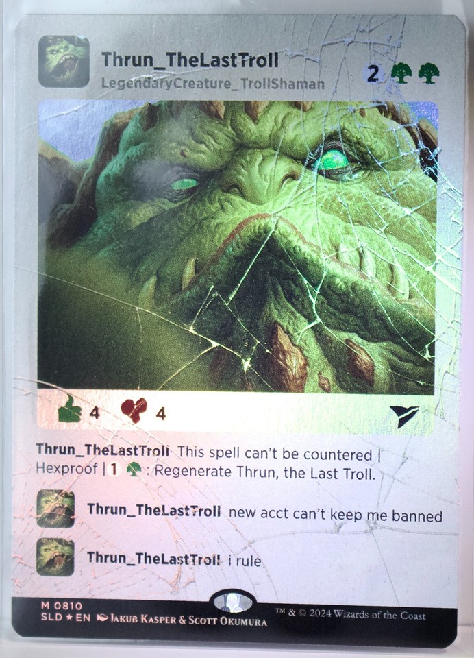 Thrun, The Last Troll [New, Near Mint] *Rainbow Foil* {Secret Lair: Goblingram} | eBay