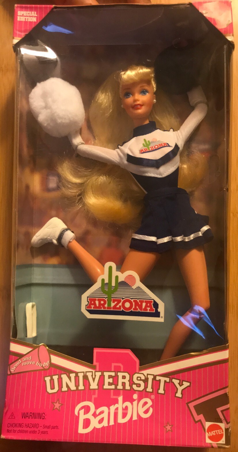 Mattel Barbie University ASU Arizona State Cheerleader 1996 Doll for ...