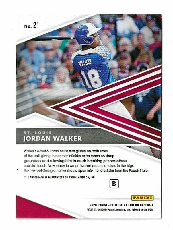 2020 Panini Elite Extra Edition JORDAN WALKER Rookie AUTO! /65 ...