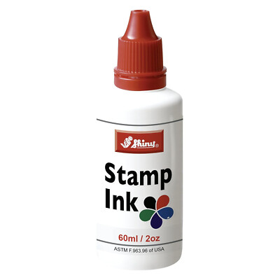 Shiny SHI-40604 Self-Inking Stamp Refill Ink by 2oz, Red Ink | eBay