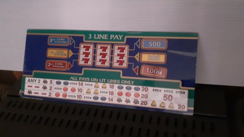 Bally 5000 Plus Fruit Machine Top Glass | eBay