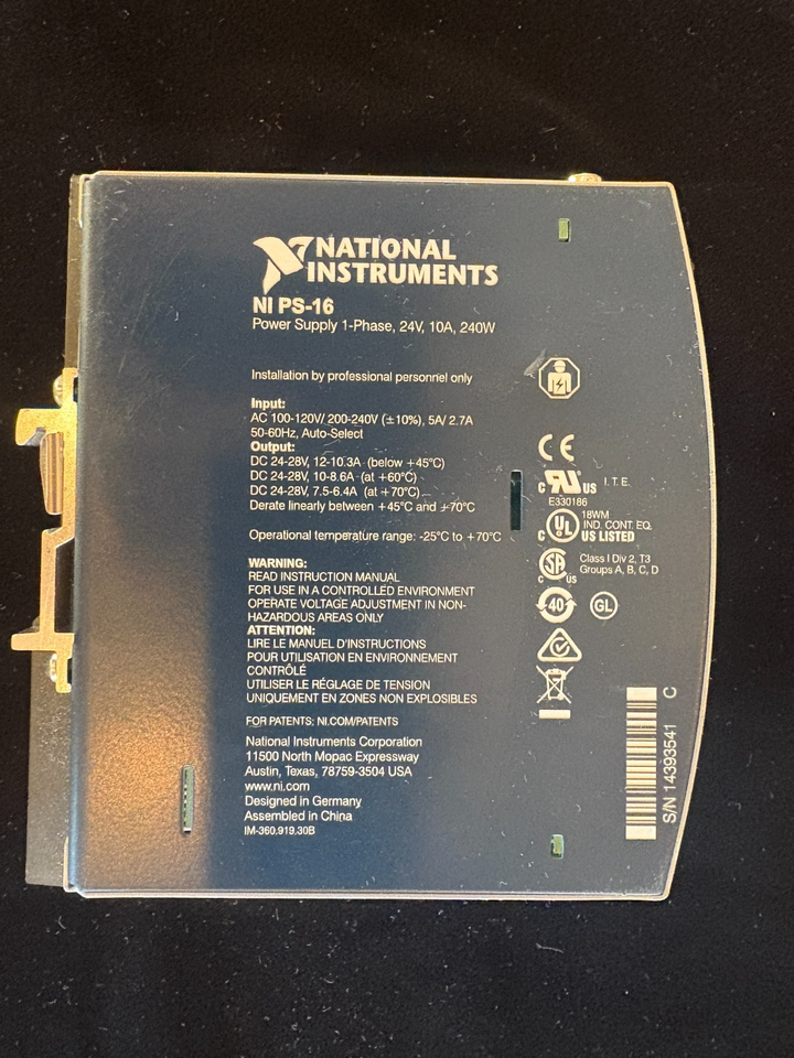 National Instruments NI PS-16 Power Supply | eBay