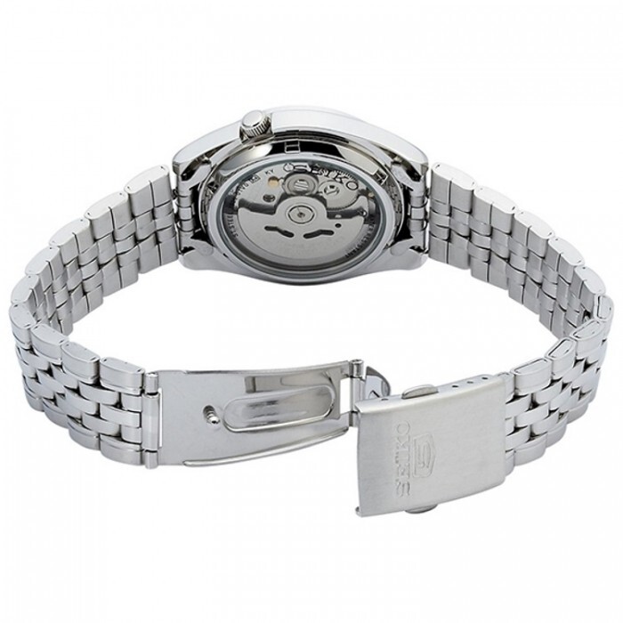 Seiko 5 SNK355K1 Automatic Silver Dial Stainless Steel Mens Watch Date ...