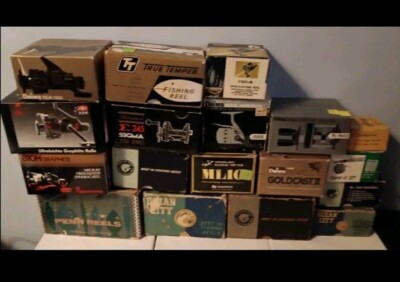 Lot Of 18 Vintage Fishing Reel Boxes (Boxes Only) | eBay
