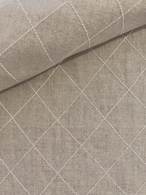 SCALAMANDRE "COUNTERPANE/Natural" Quilted,Lined,Reversible-$190-26.75 ...