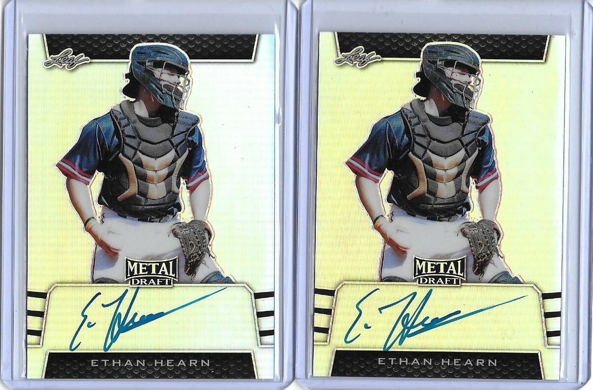 2019 Leaf Metal Draft ETHAN HEARN Silver Prismatic Auto RC /50 Cubs | eBay