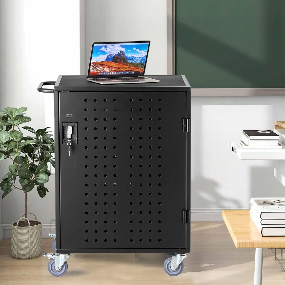 Uimoso Charging Cart Mobile Locking Storage Cart 36 Devices for Laptop ...
