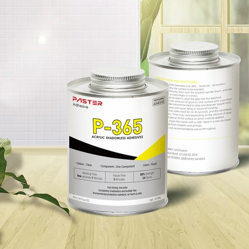 PASTER P-365 Acrylic Shadowless Adhesive for Panel Adhesion Fast drying ...