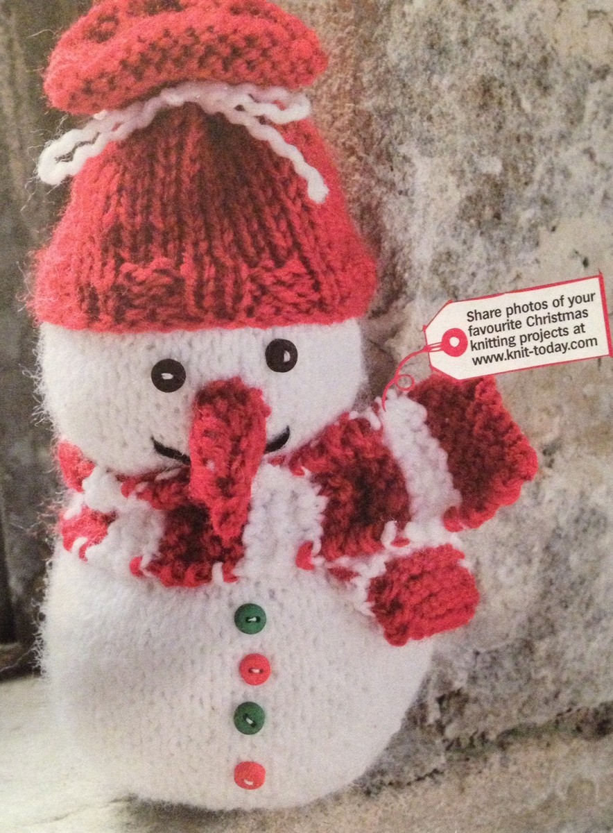 Snowman Knitting Pattern Free I Created A Cute Snowman Knitting