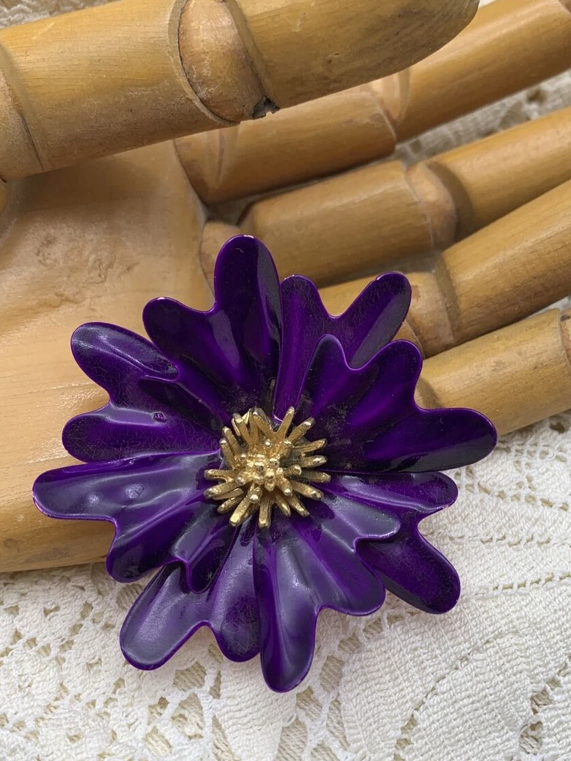 60s Flower Power Purple