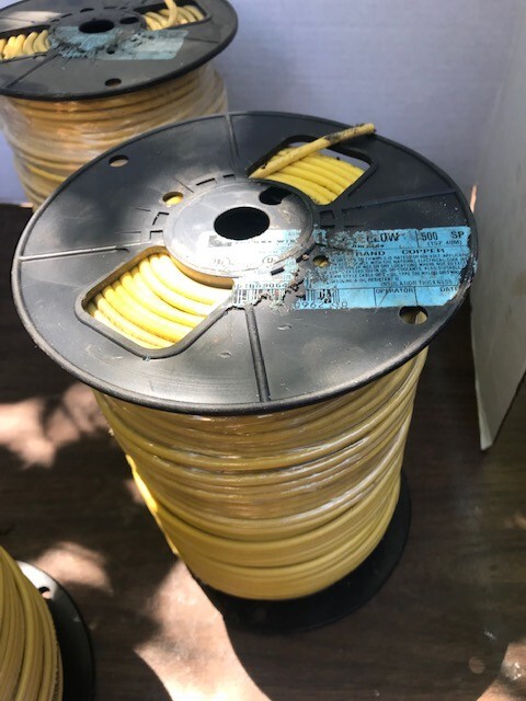 Encore Wire 500 FT. Roll of #10 Stranded Copper THHN Yellow New ...