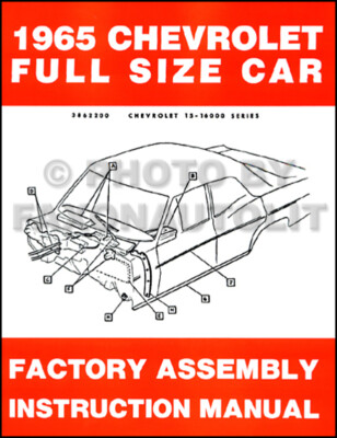 1965 Chevy BOUND Assembly Manual SS Impala Bel Air Biscayne Caprice ...