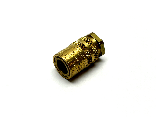FOSTER MFG. FJT200 Brass Coupler Straight-Thru 3/8" I.D. M3 Adapter 1/4 ...