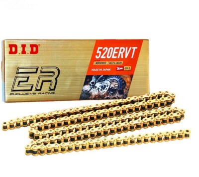 DID 520 ERVT VT2 Enduro Racing Narrow X-Ring Chain Gold 520 118 Links ...
