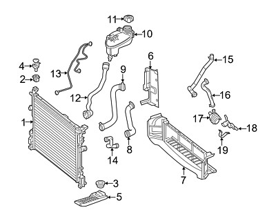 Genuine OEM Radiator Support Baffle for Mercedes 2465051130 | eBay