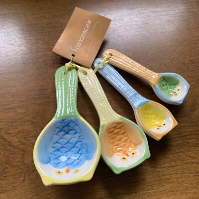 Ceramic Colorful Owl Measuring Spoon Set | eBay