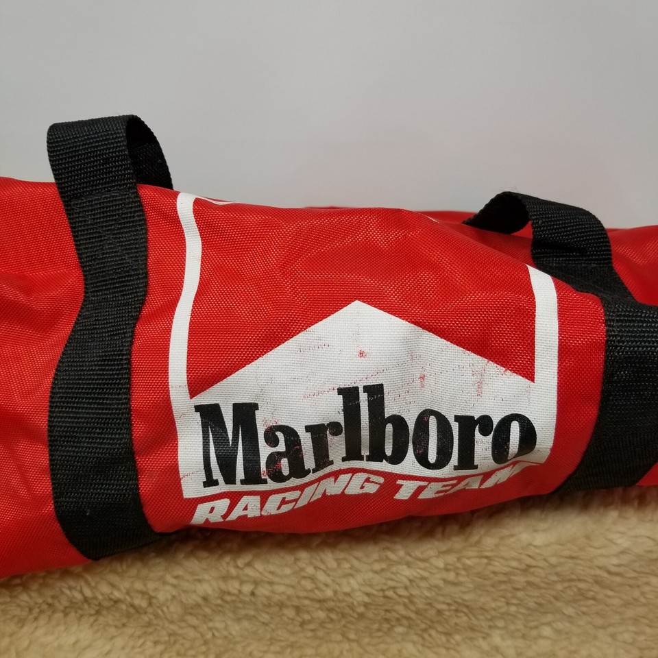 Marlboro Racing Team Duffle Bag NO ZIPPER See Pics Vintage | eBay