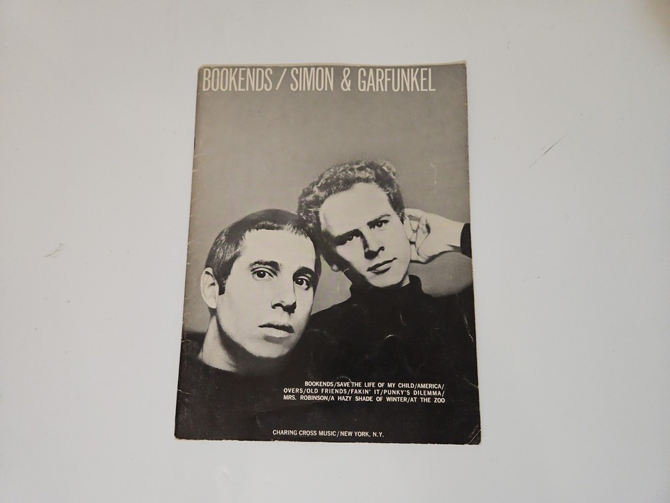 Vintage 1968 Simon & Garfunkel Bookends Piano Vocal Sheet Music Book ...
