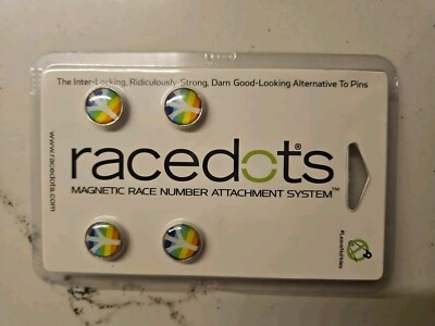 RaceDots: Magnetic Race Number Positioning System 4-Pack (Peace) | eBay