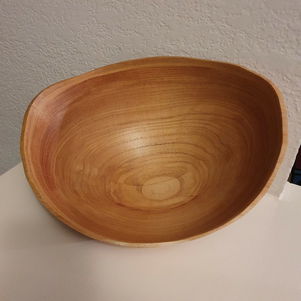 Locust Wood Turned Bowl by Neal DeVore - Decorative Art Piece! | eBay