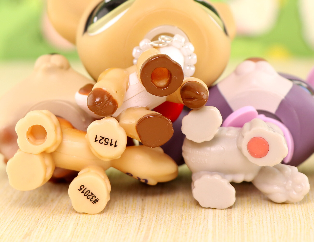 3lot LPS Pets Deer 634 Wolf 2141 Cocker Spaniel 1209 Cute Toy Collect ...