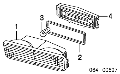 LAND ROVER DISCOVERY 2 99-04 SET OF TWO BULBS FOR REAR BUMPER LAMP ...